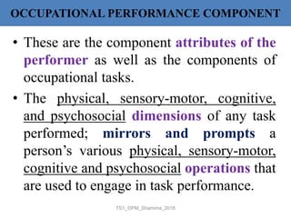 Occupational Performance Model- Old version | PPTX