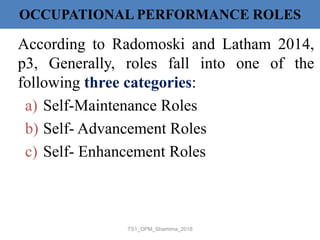 Occupational Performance Model- Old version | PPTX