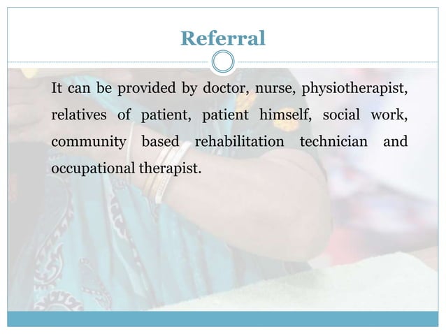 Occupational Therapy treatment process | PPTX