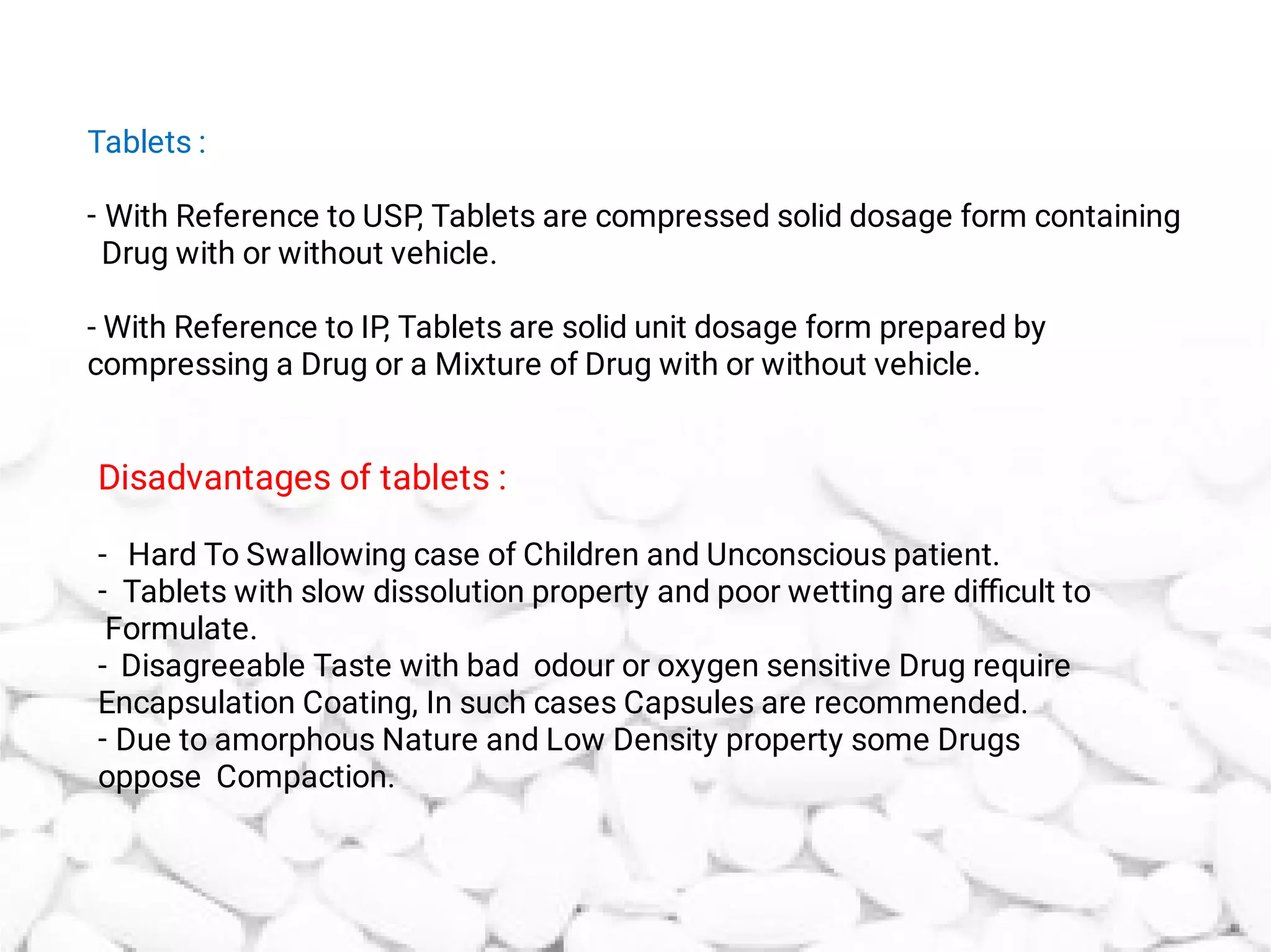 Formulation of Different Types of Tablets Summary.pdf