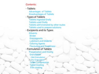Formulation of Different Types of Tablets Summary.pdf