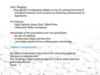 Formulation of Different Types of Tablets Summary.pdf