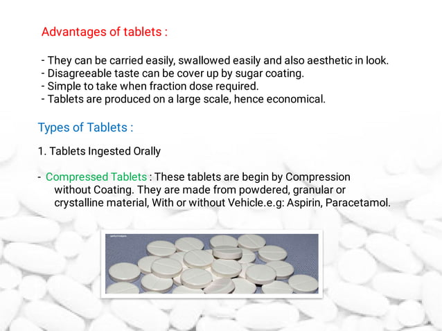Formulation of Different Types of Tablets Summary.pdf