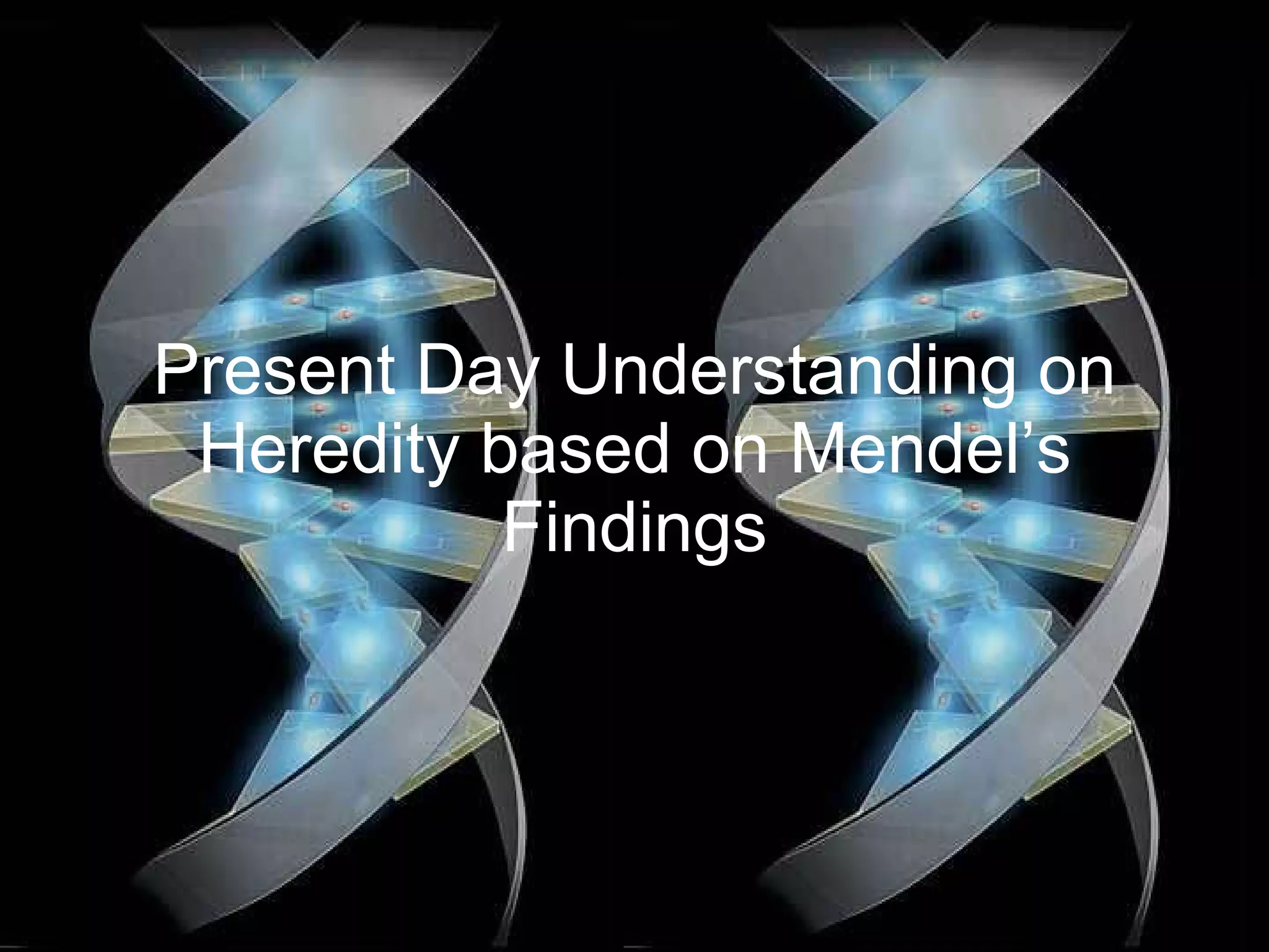 Chapter 19 Heredity Lesson 2 - Present day understanding on heredity ...