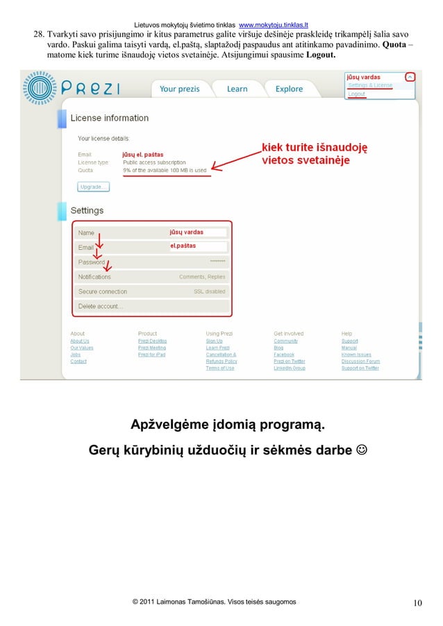 2 prezi kurimo pavyzdys | PDF