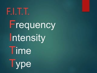 Principles of training for exercise program | PPT