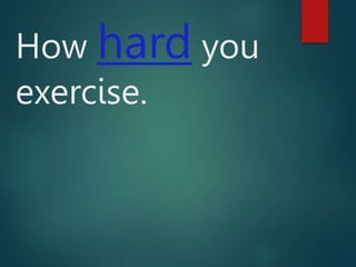 Principles of training for exercise program | PPT