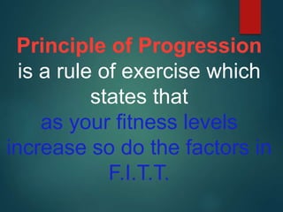 Principles of training for exercise program | PPT