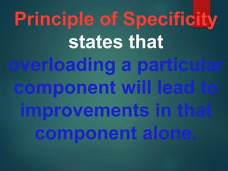 Principles of training for exercise program | PPT