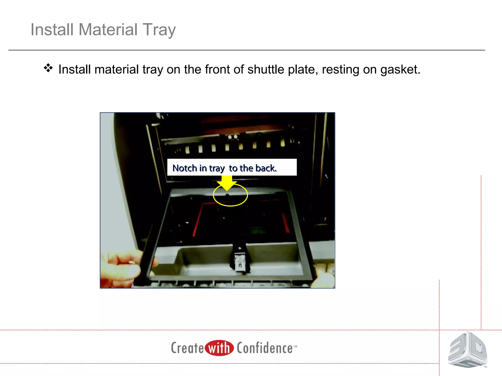 Printer set up Projet 1500 | PPT