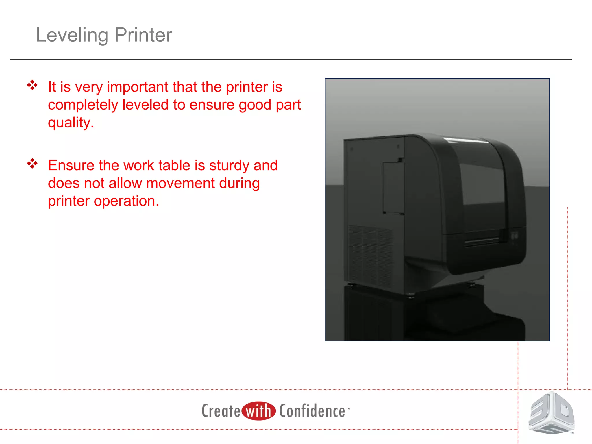 Printer set up Projet 1500 | PPT