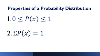 Probability Distribution (Discrete Random Variable) | PDF