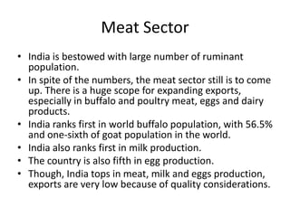 2 Problems and prospects of dairy, wool and meat industry in India.pptx