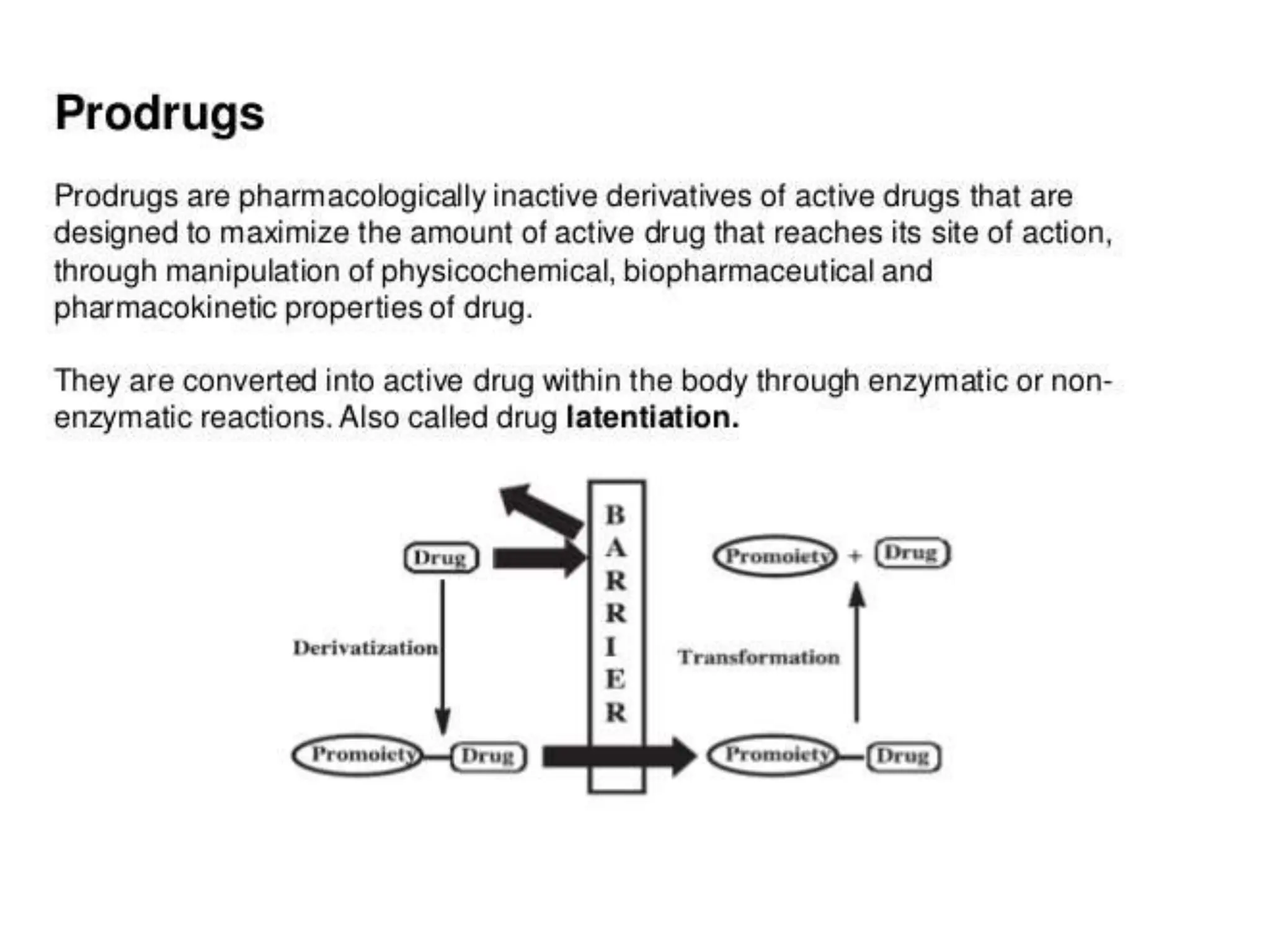 prodrugs uses classification mechanism of action | PPT | Chemistry ...