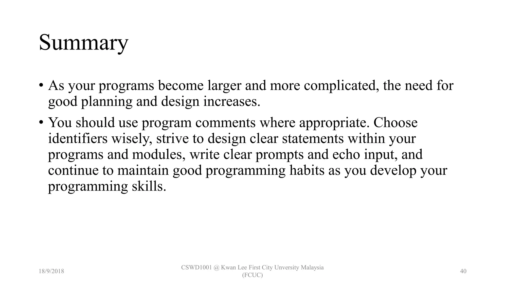 2 Program Design Methodology | PPT