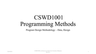 2 Program Design Methodology | PPT