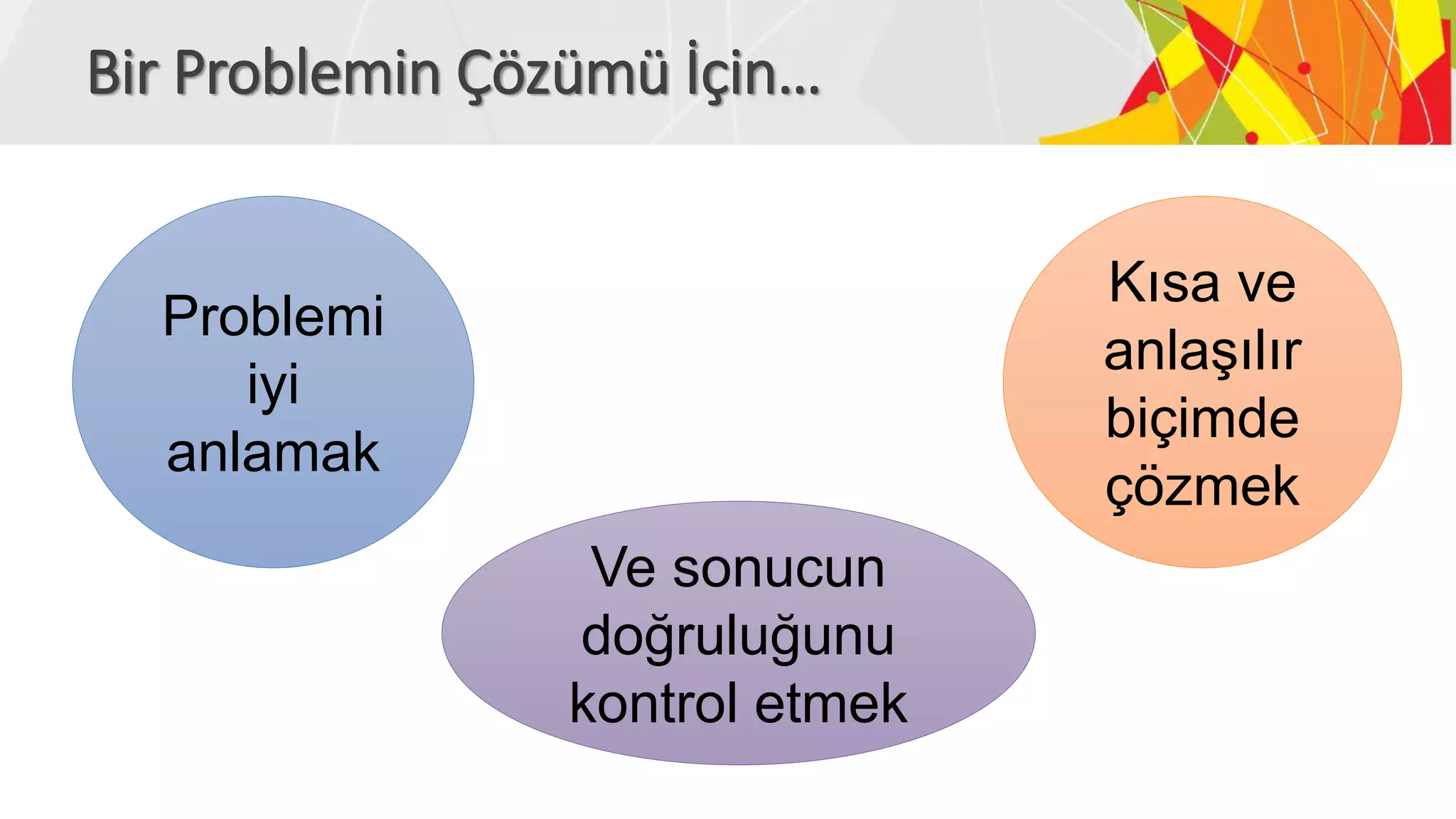 Programlamaya Giriş ve Algoritma Kavramı | PPTX