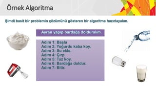 Programlamaya Giriş ve Algoritma Kavramı | PPTX