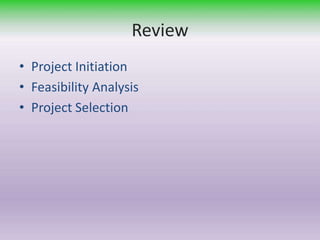 2 project initiation, identification and selection | PPT