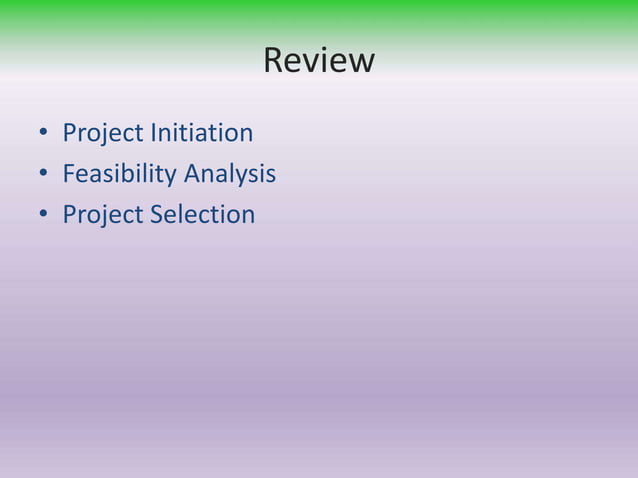 2 project initiation, identification and selection | PPT