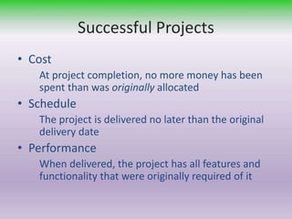 2 project initiation, identification and selection | PPT