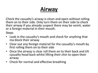 2 provide first aid basic life support skills 2pptx (1) | PPT