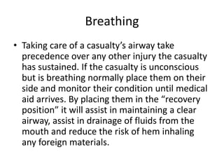 2 provide first aid basic life support skills 2pptx (1) | PPT