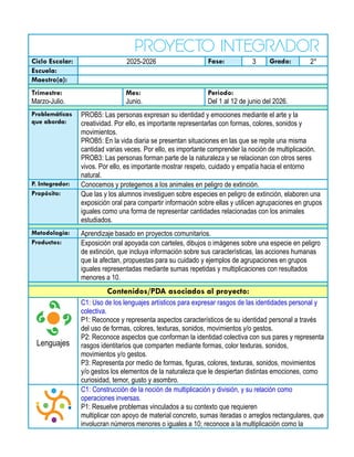 Proyecto Integrador: Exposición sobre Animales en Peligro de Extinción ...