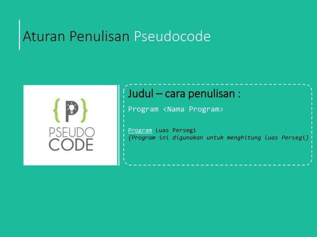 Pengertian Pseudocode | PPT