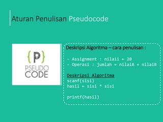 Pengertian Pseudocode | PPT