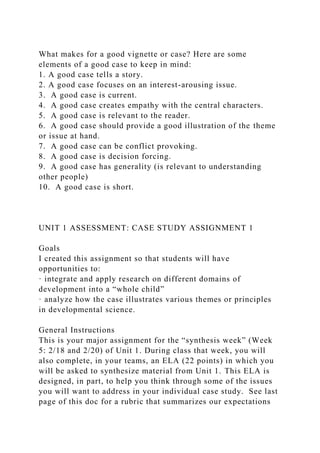 2PSYC 333 Unit Assessments Developmental Case Study Assignmen.docx