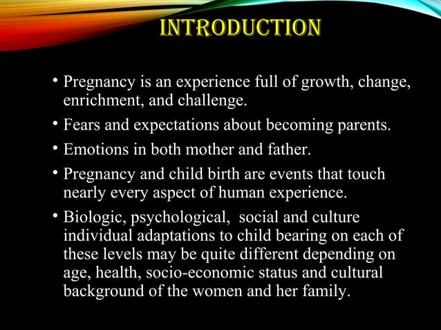 Psychological changes-during-pregnancy | PPT | Pregnancy | Reproductive ...