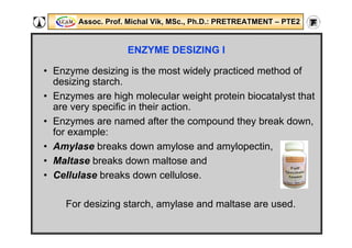 2PTE Desizing lecture Textile Pretreatment pdf | PPT