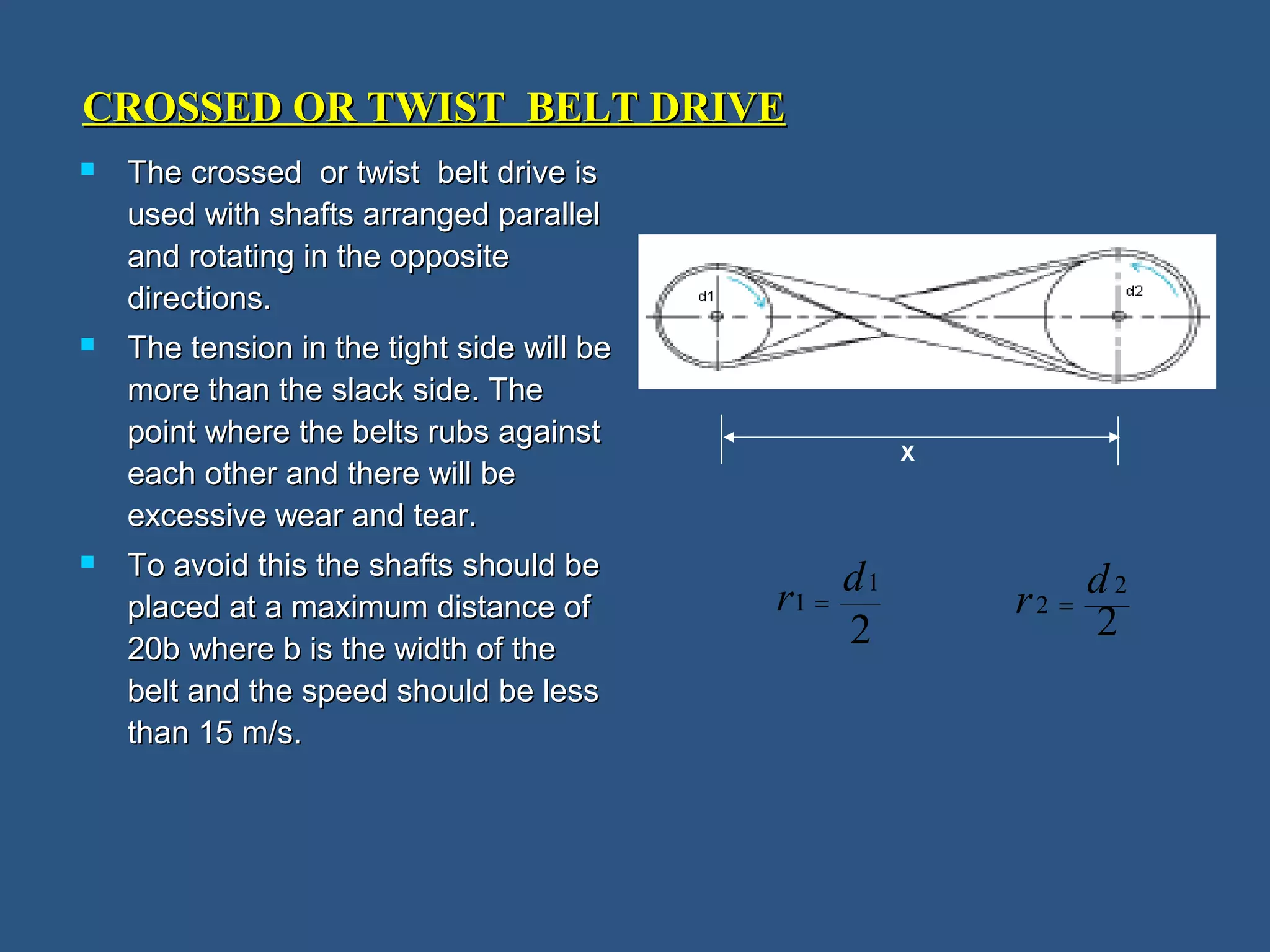 2 pulleys and belt drives | PPT