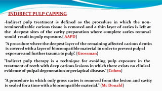 Pulp capping agents and procedures by Dr Islam Alsakkaf | PPTX