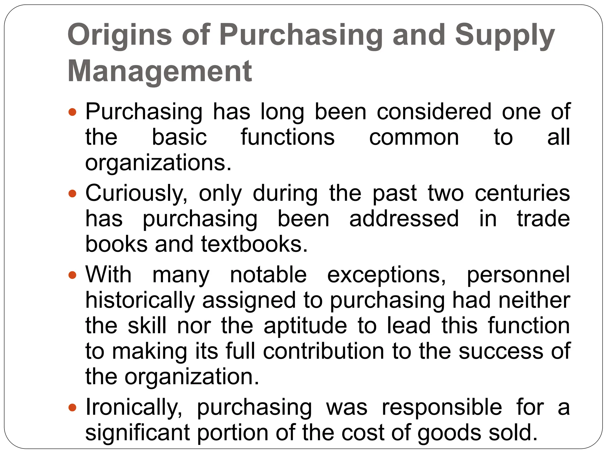 Purchasing Concepts in Logistics Management | PPTX