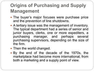 Purchasing Concepts in Logistics Management | PPTX