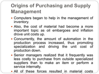 Purchasing Concepts in Logistics Management | PPTX