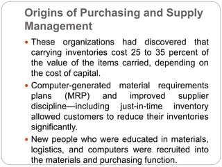 Purchasing Concepts in Logistics Management | PPTX
