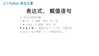 A Detailed explanation of the Basic syntax and program control ...