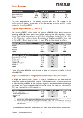 2Q18 - News Release | PDF