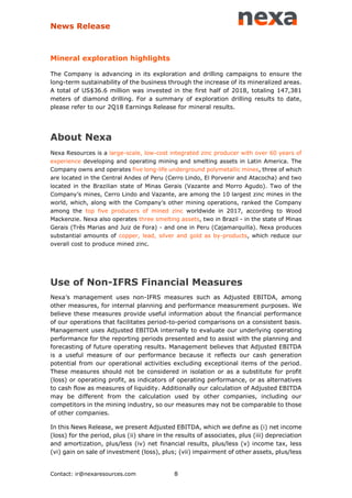 2Q18 - News Release | PDF