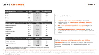 2Q18 Nexa - Earnings Call Presentation | PPT