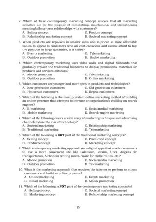 PRINCIPLES MARKETING 11 MODULE 2 FOR ABM STUDENTS | PDF