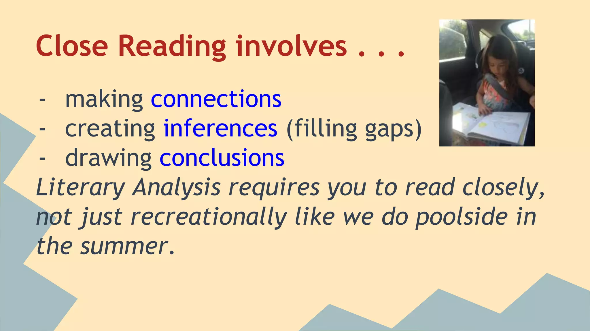 Analyzing literature | PPTX