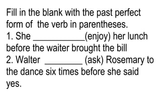 ENGLISH 5 PAST PERFECT TENSE by MONICA Mendoza | DOCX