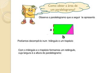 Quadriláteros, paralelogramo, trapézio e papagaios | PPT