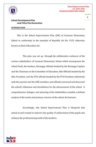 Cacawan sip 2014-2016 final 3 | PDF