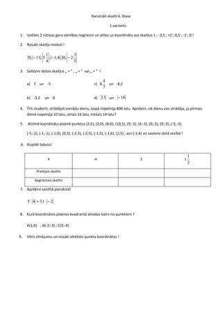 Racionāli skaitļi. | PDF