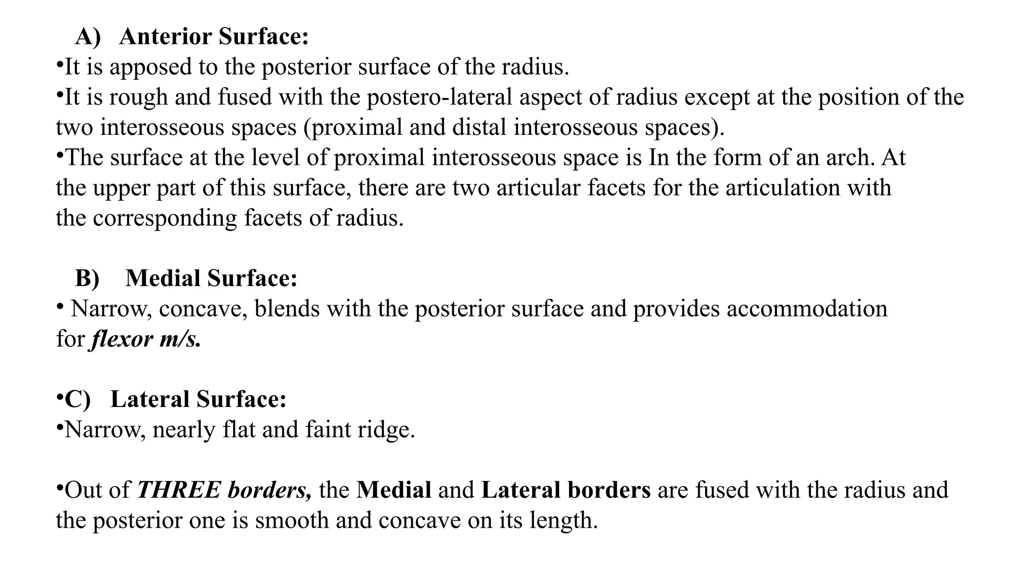 RADIUS & ULNA description and comparative anatomy | PPTX